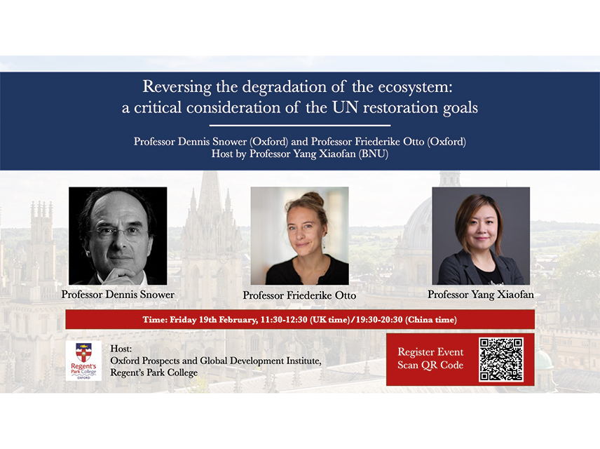 Reversing the degradation of the ecosystem: A critical consideration of ...